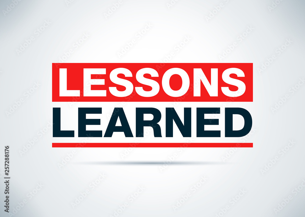 Lessons Learned Abstract Flat Background Design Illustration Stock ...