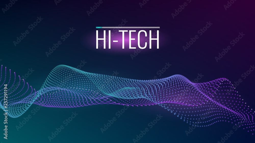 Cyber technological background. Nanotechnology. Scientific hi-tech ...