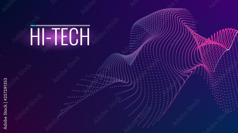 Cyber technological background. Nanotechnology. Scientific hi-tech ...