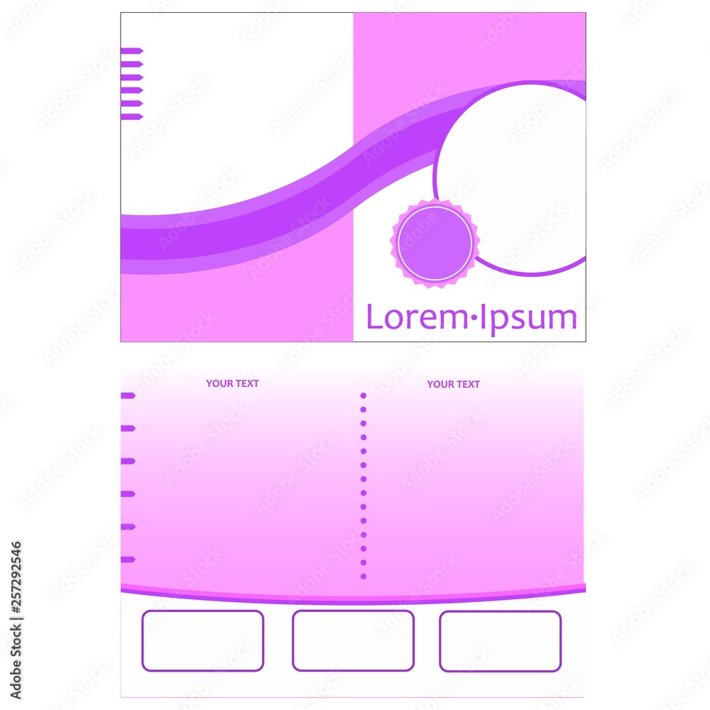 Set design templates. Invitation. Cover of broshure. Blanks. Can be ...