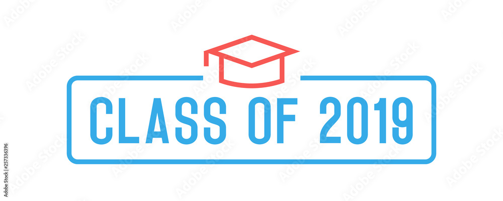 Class of 2019 Congratulations graduates design. Vector illustration for ...