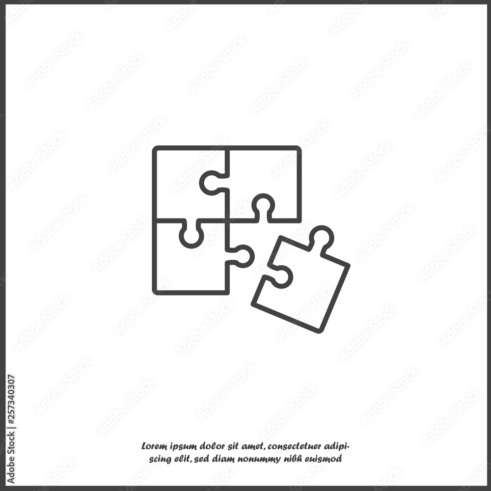 Pazzle icon. pazzle vector icon on white isolated background. Stock ...