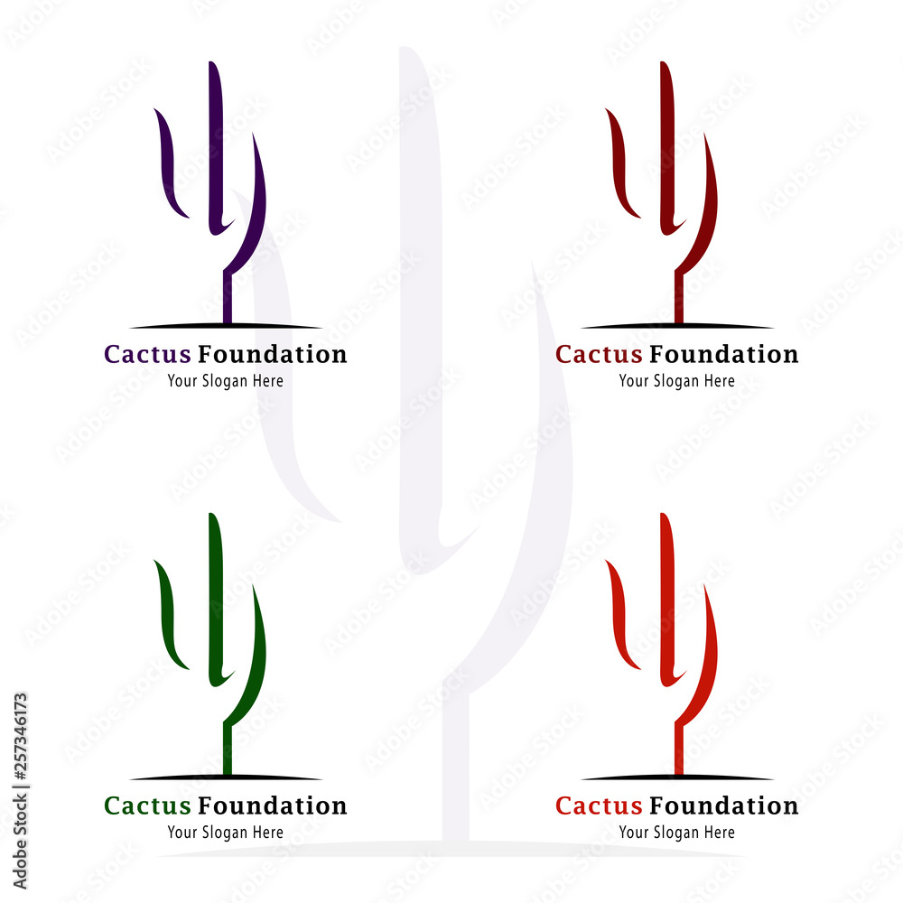 This logo has a cactus plant. This logo is suitable for use as a ...