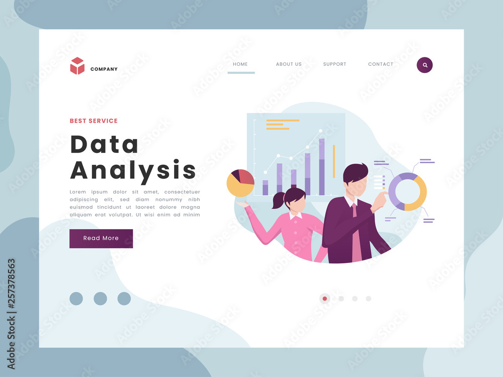 Vector Illustration idea concept for landing page template, People man ...