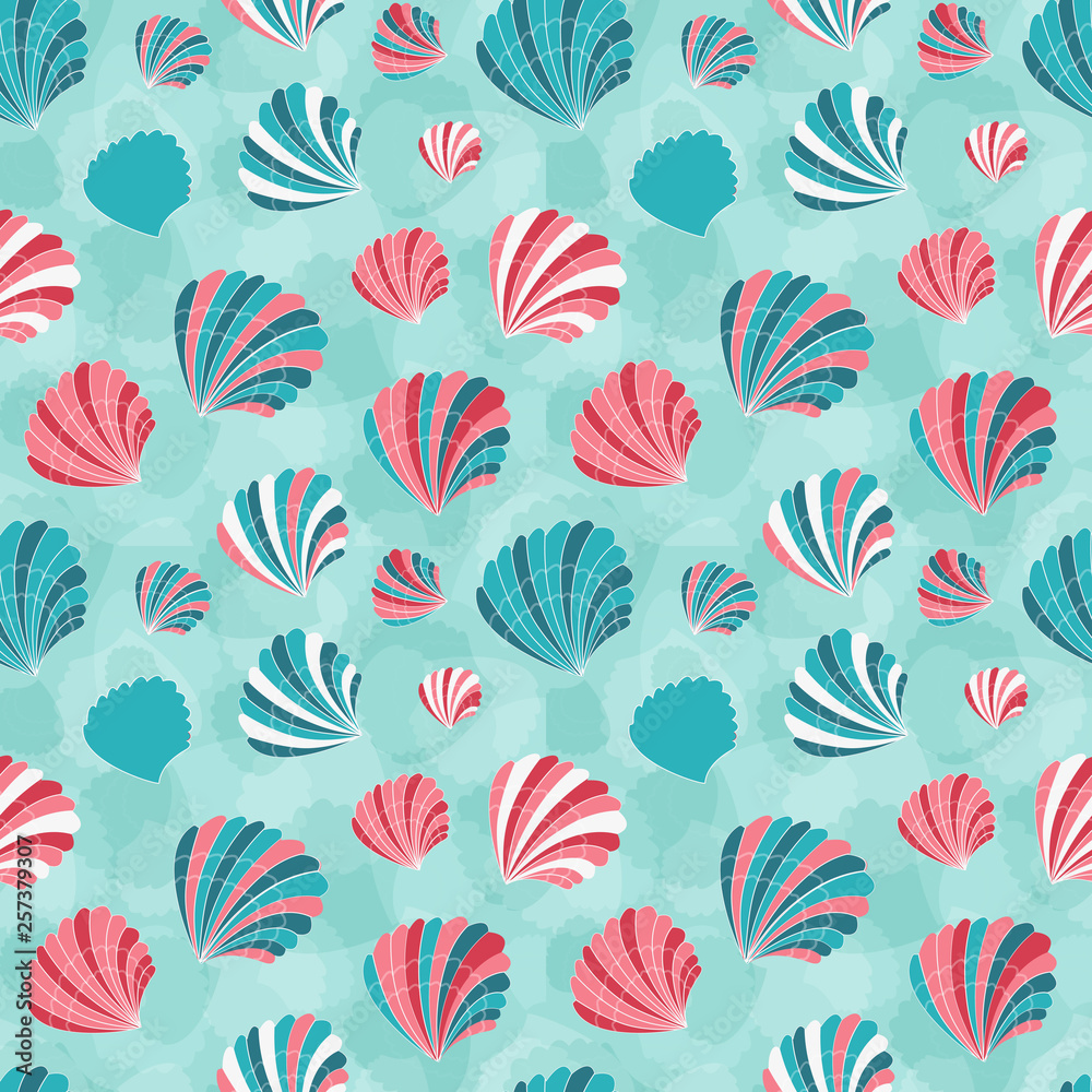 Seashell Pattern Fabric