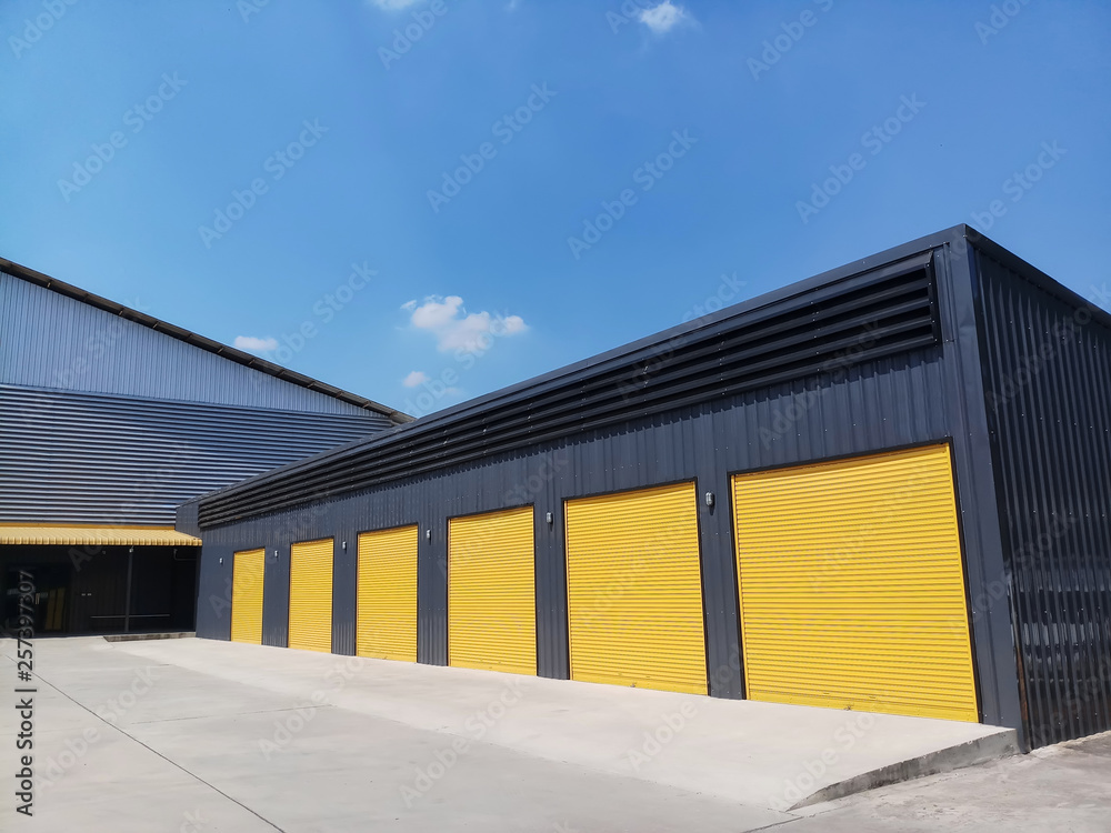 exterior of warehouse Stock Photo | Adobe Stock