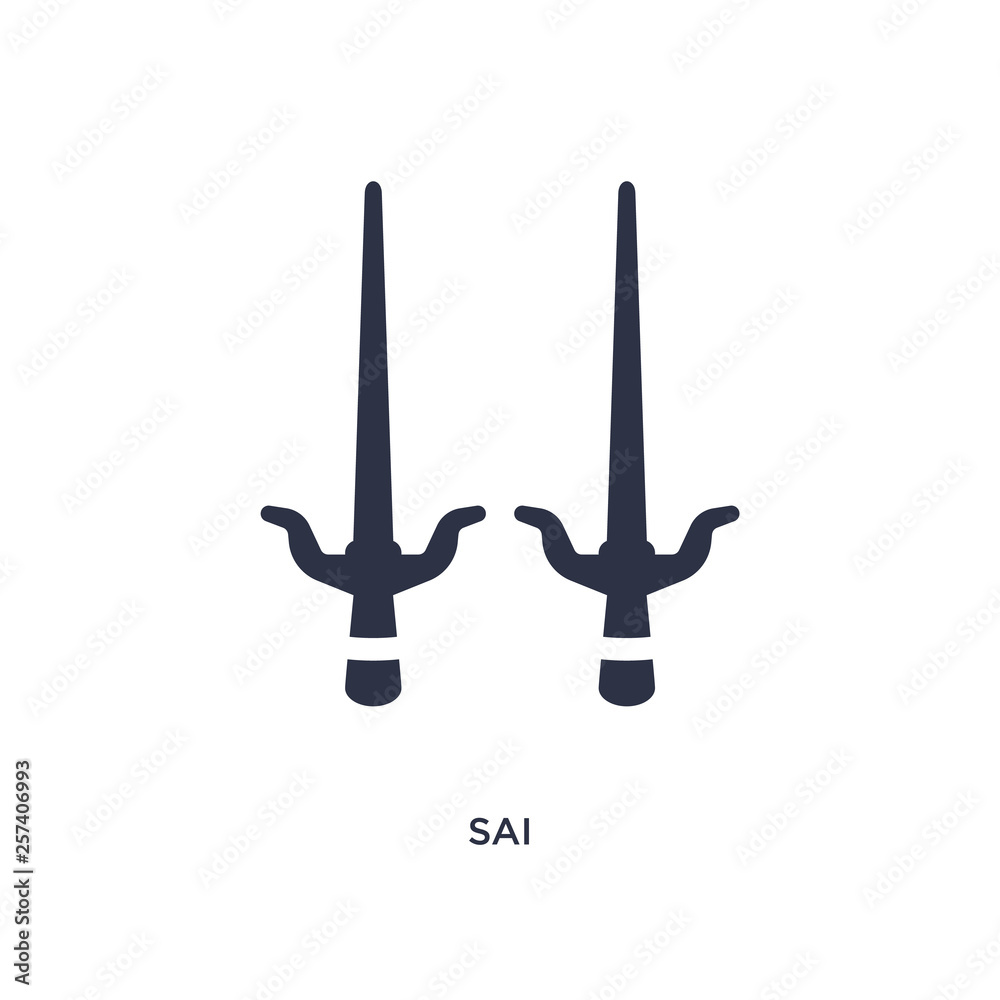 sai icon on white background. Simple element illustration from asian ...