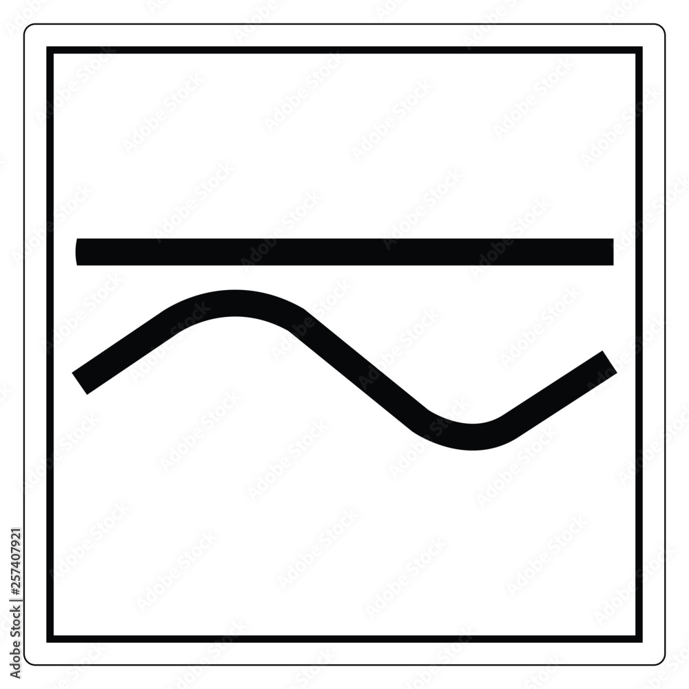 Both Direct And Alternating Current Symbol Sign, Vector Illustration ...