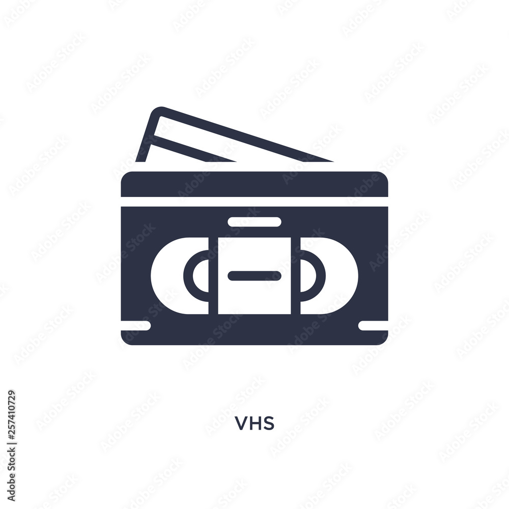 vhs icon on white background. Simple element illustration from cinema ...