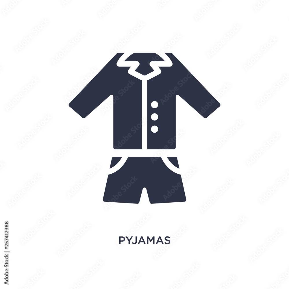 pyjamas icon on white background. Simple element illustration from ...