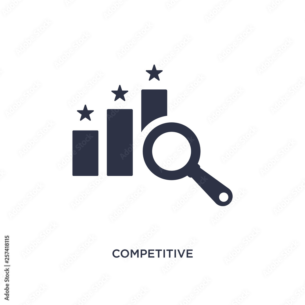 competitive icon on white background. Simple element illustration from ...