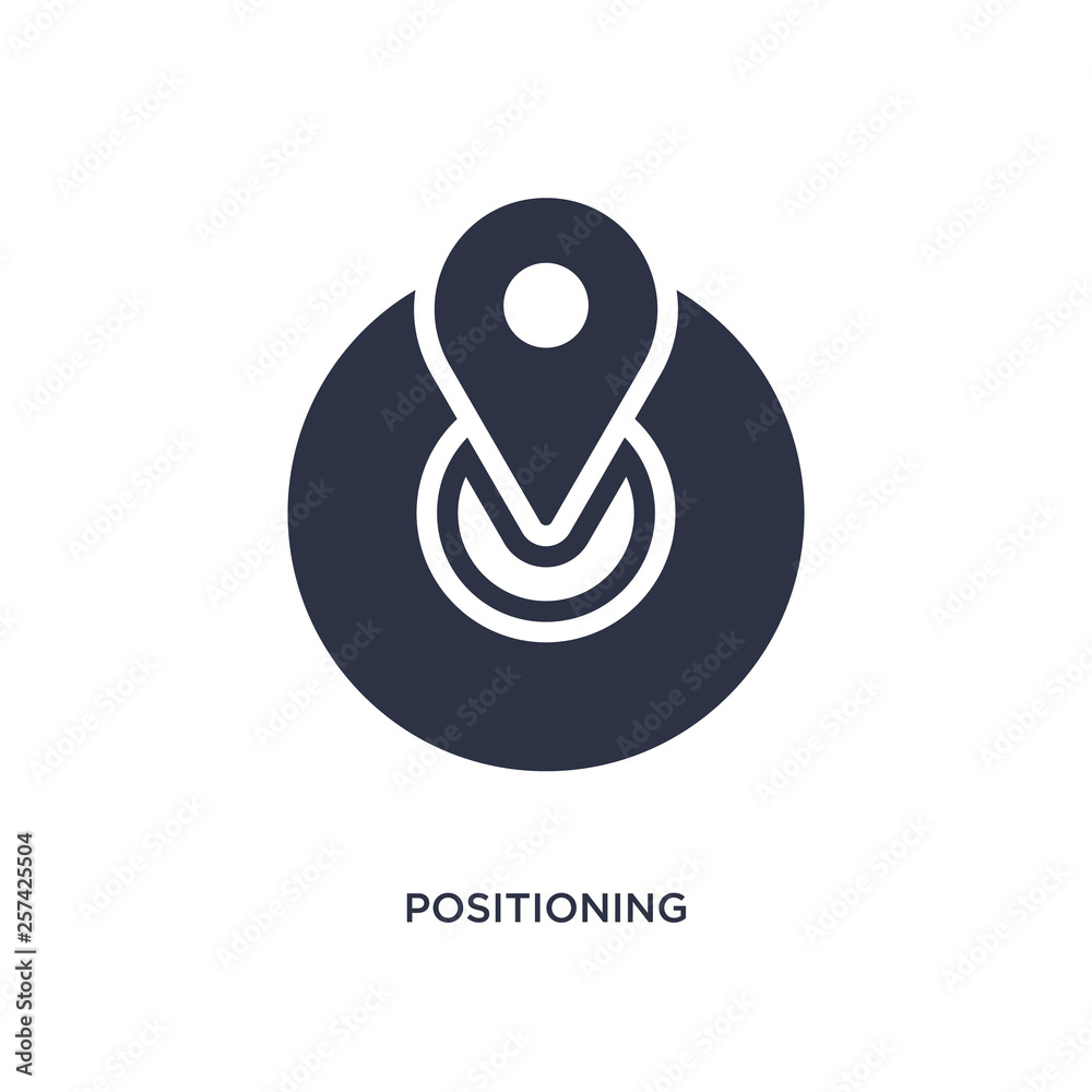 positioning icon on white background. Simple element illustration from ...