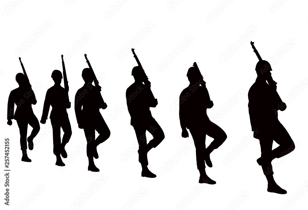 Marching Silhouette