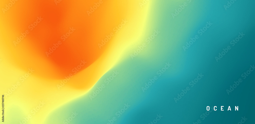 Water surface. Wave of ocean on the sandy beach. Nature background ...