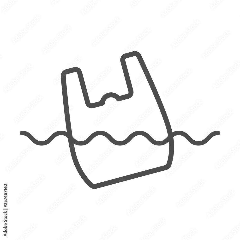 Plastic Bag Outline