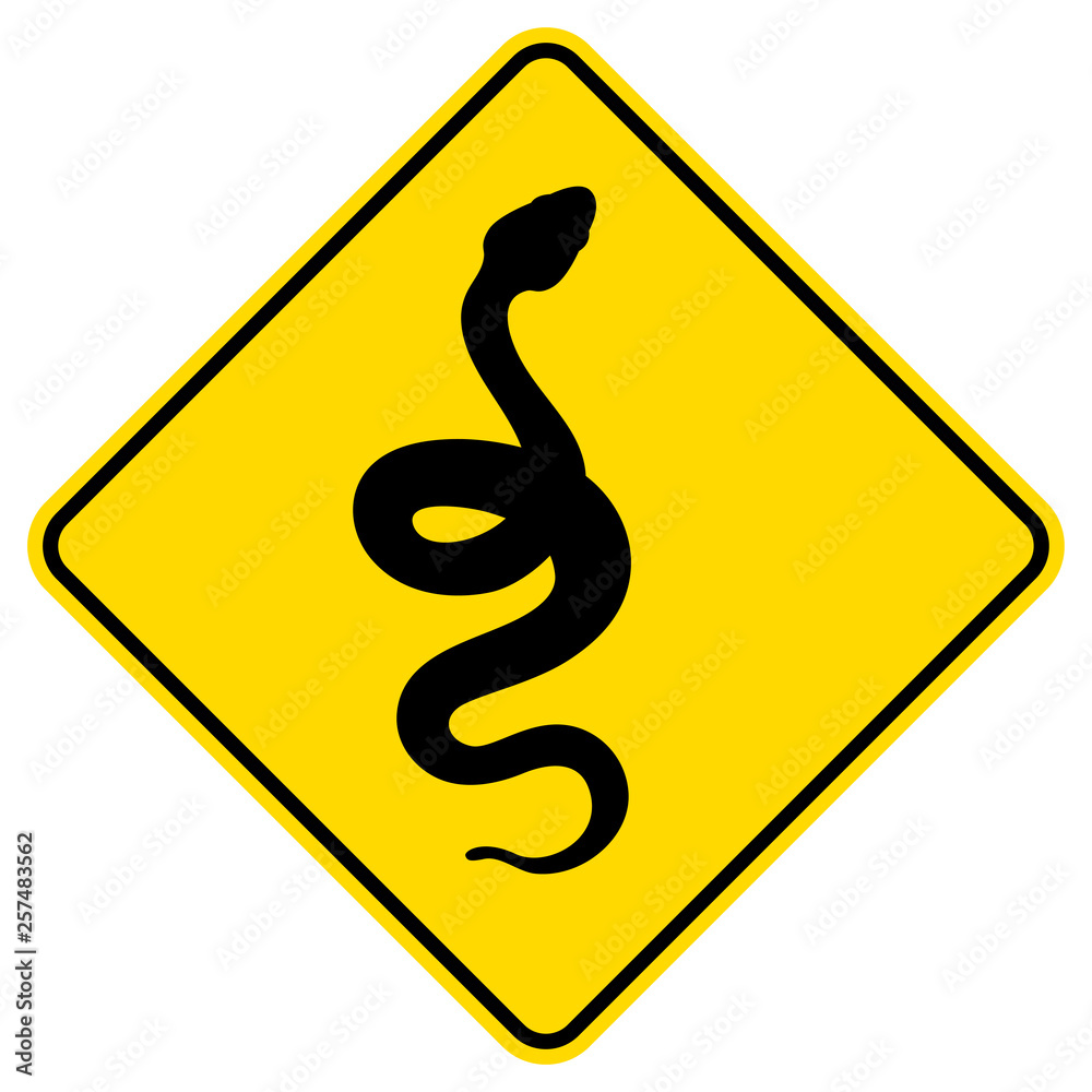 Sign silhouette snake. Isolated symbol icon snake Stock Vector | Adobe ...