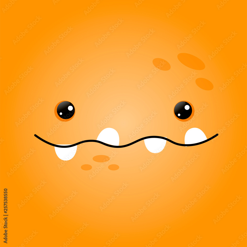 Vector funny moster square monster faces with different emotions ...