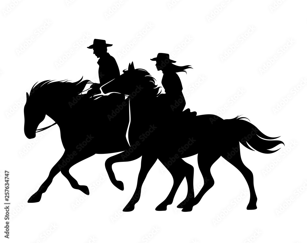 Black And White Wild West Images Clipart