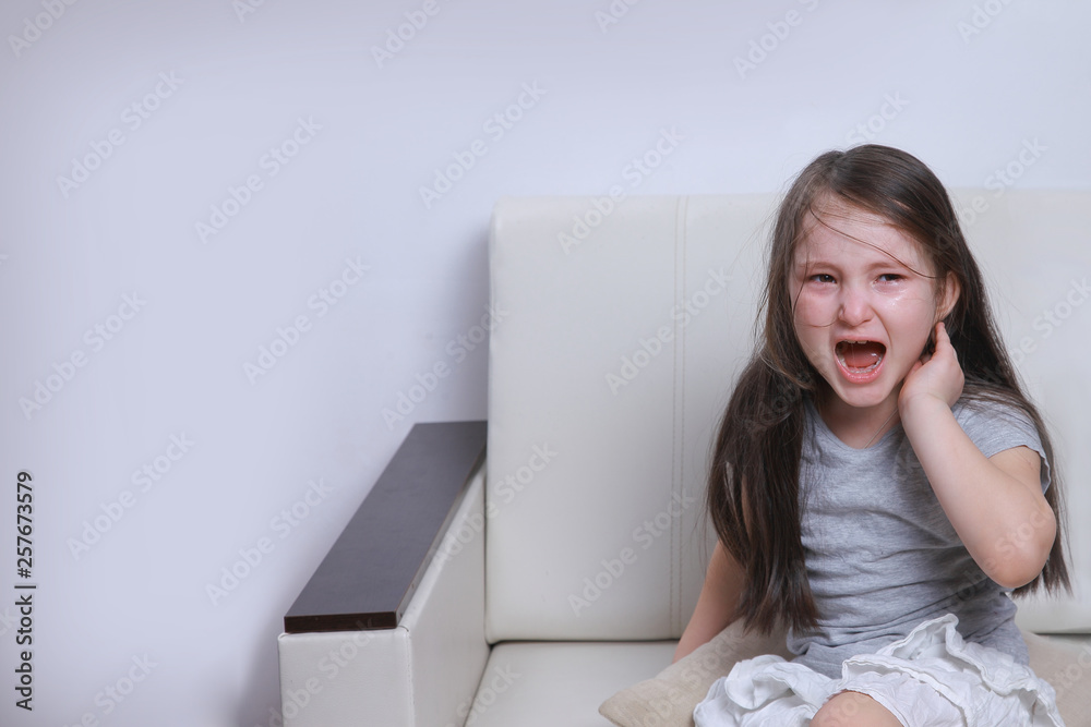 the girl was crying and screaming Stock Photo | Adobe Stock