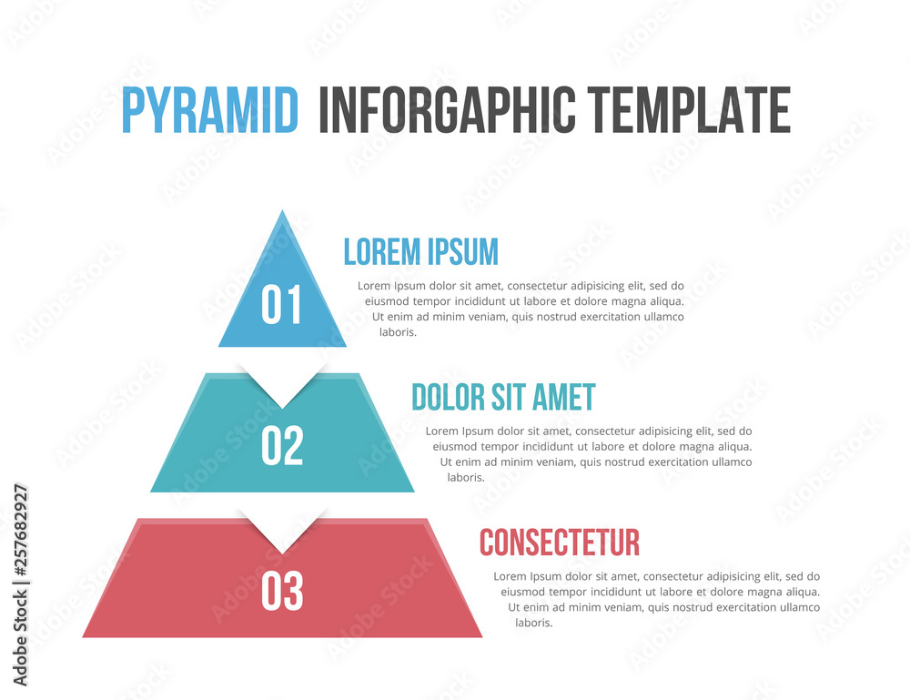 Pyramid Infographics Stock Vector | Adobe Stock