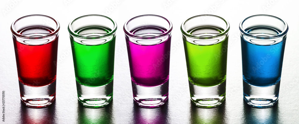 Colourful Alcohol Shots