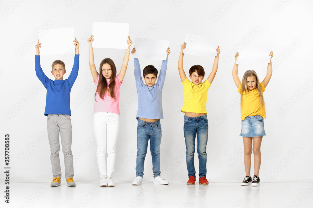 Angry Group Of Children