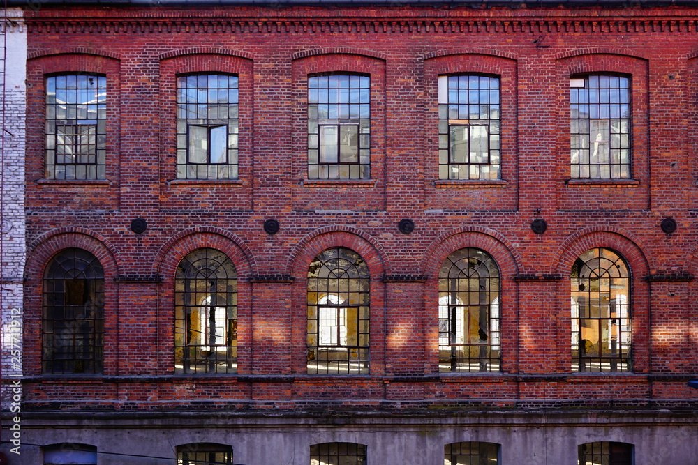 Old abandoned factory, old architecture of the city of Łódź - historic ...