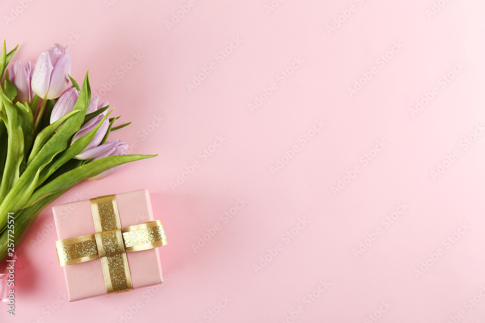 Multy purpose fresh flower composition, bouquet of purple tulips ...