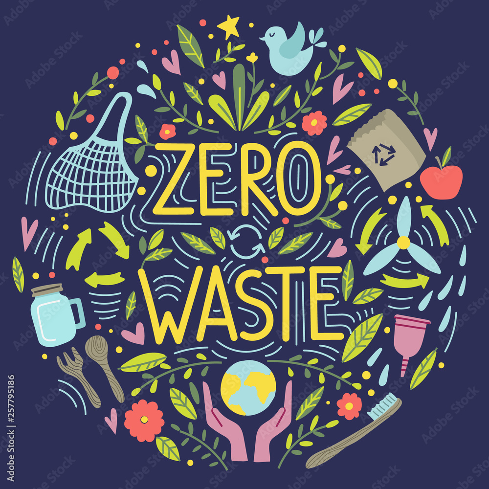 Zero waste concept, recycle and reuse, reduce - ecological lifestyle ...
