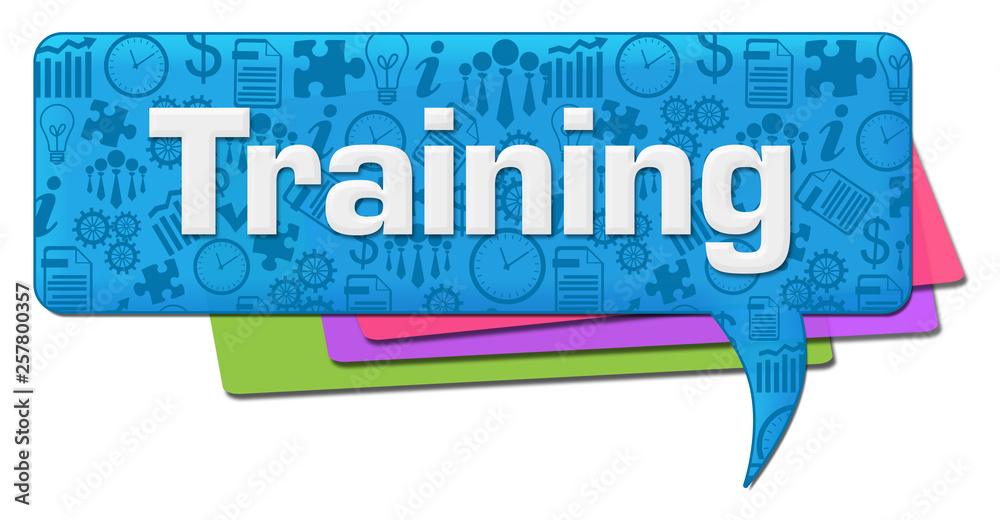Training Business Symbols Blue Colorful Comment Symbol Stock ...