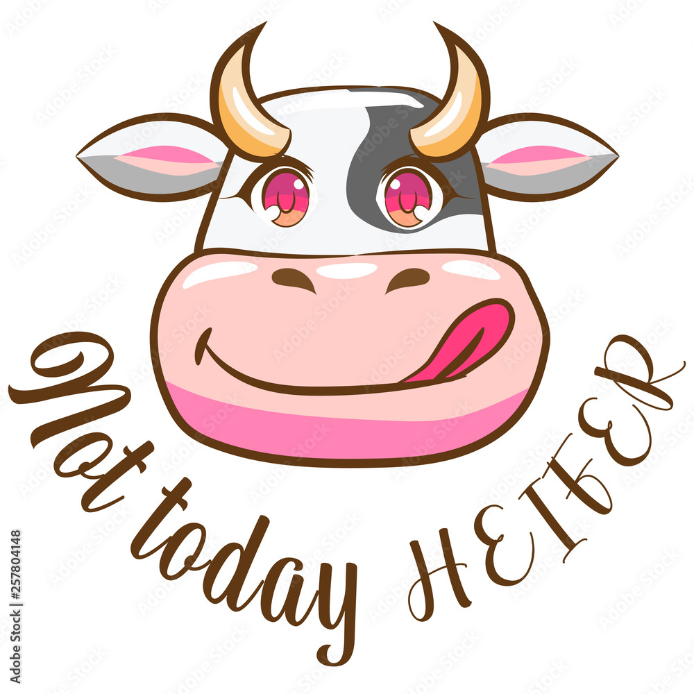 cow face vector clipart design Stock Vector | Adobe Stock