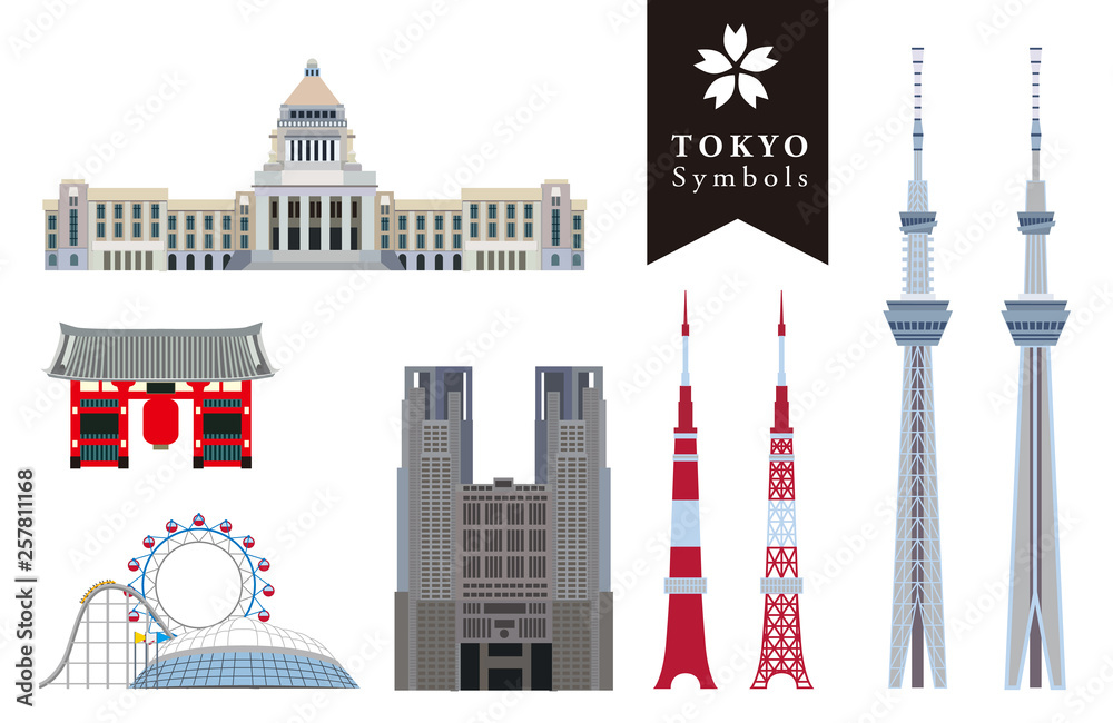 Infographic elements of TOKYO JAPAN,TOKYO Symbol, Vector Illustration ...