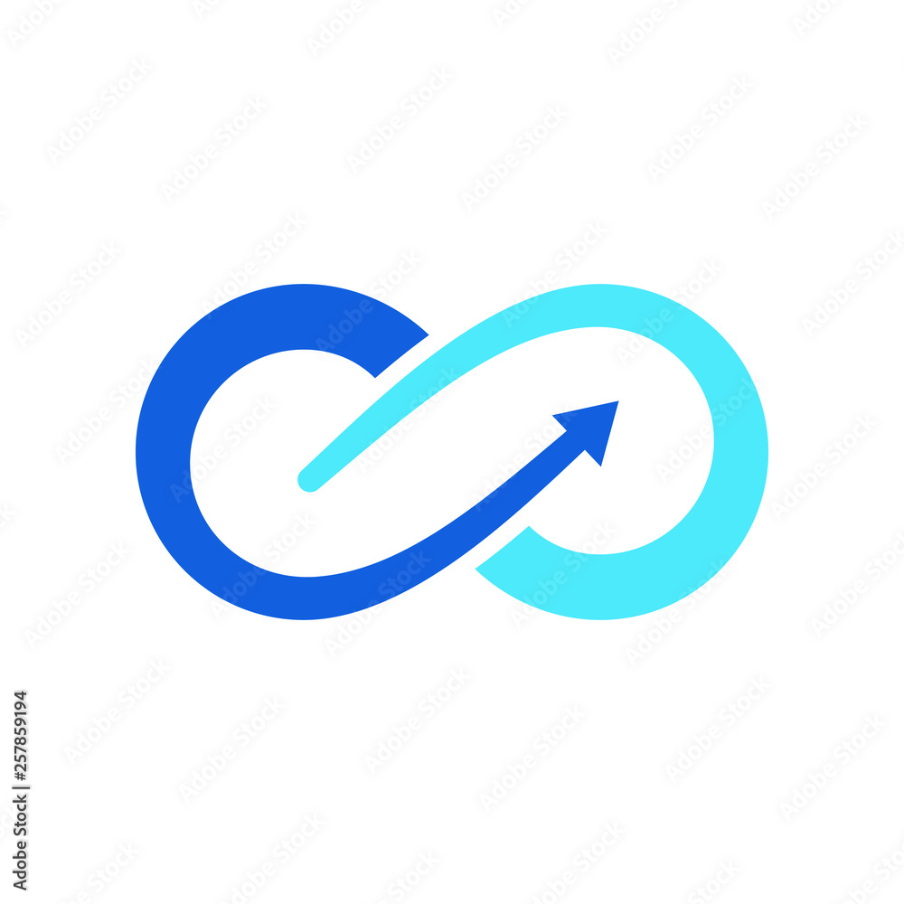 Modern Infinity Symbol Icons logo Template for technology business ...