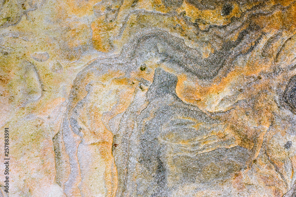 Sedimentary rocks - colourful rock layers formed through cementation ...
