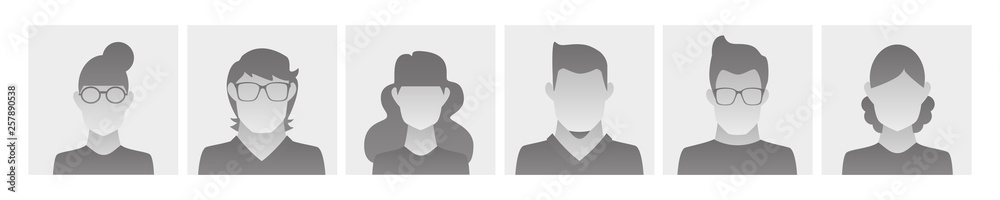 basic avatar profile pictures for social media Stock Vector | Adobe Stock