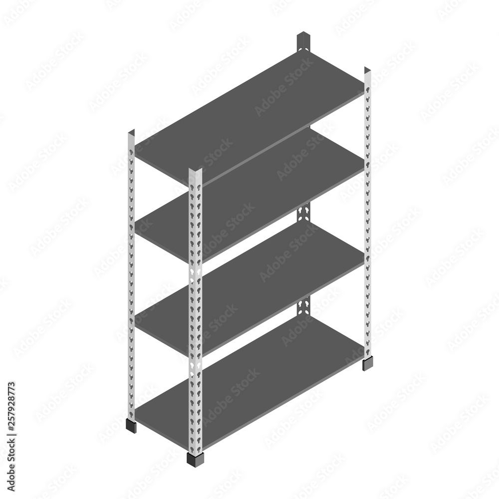 Metal Storage Racks Vector Stock Vector | Adobe Stock