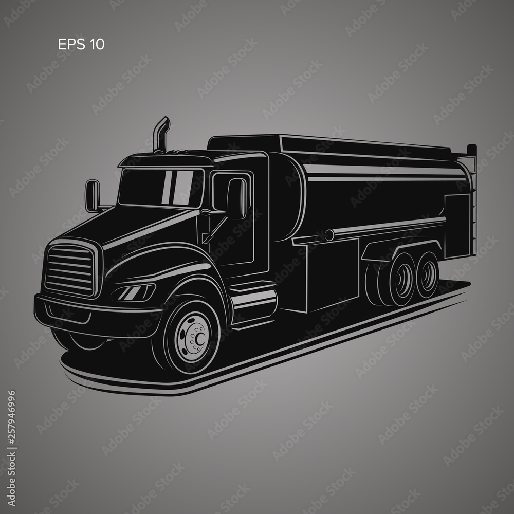 Tank truck vector illustration Stock Vector | Adobe Stock