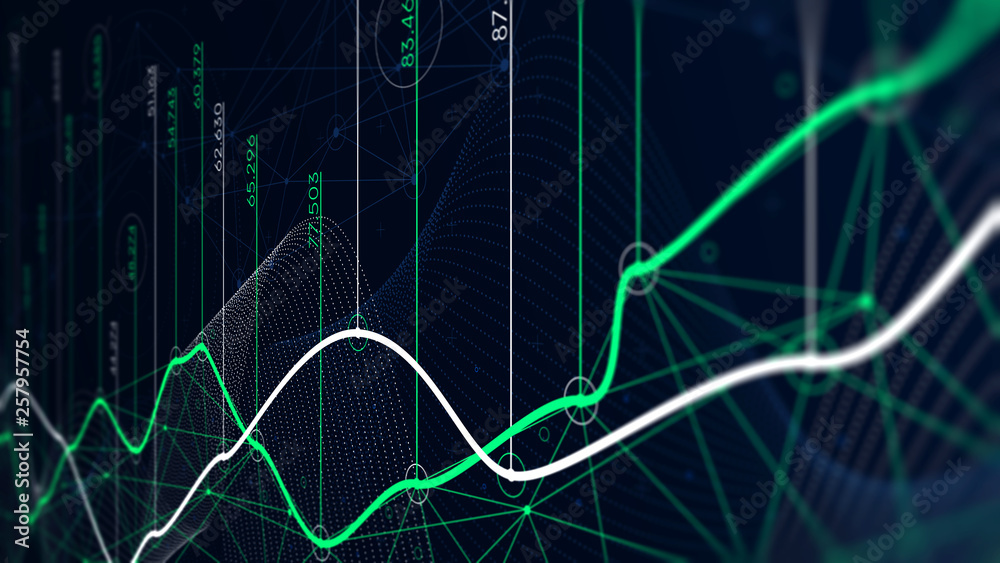 Digital analytics concept, data visualization, financial schedule ... Digital analytics concept, data visualization, financial schedule ...