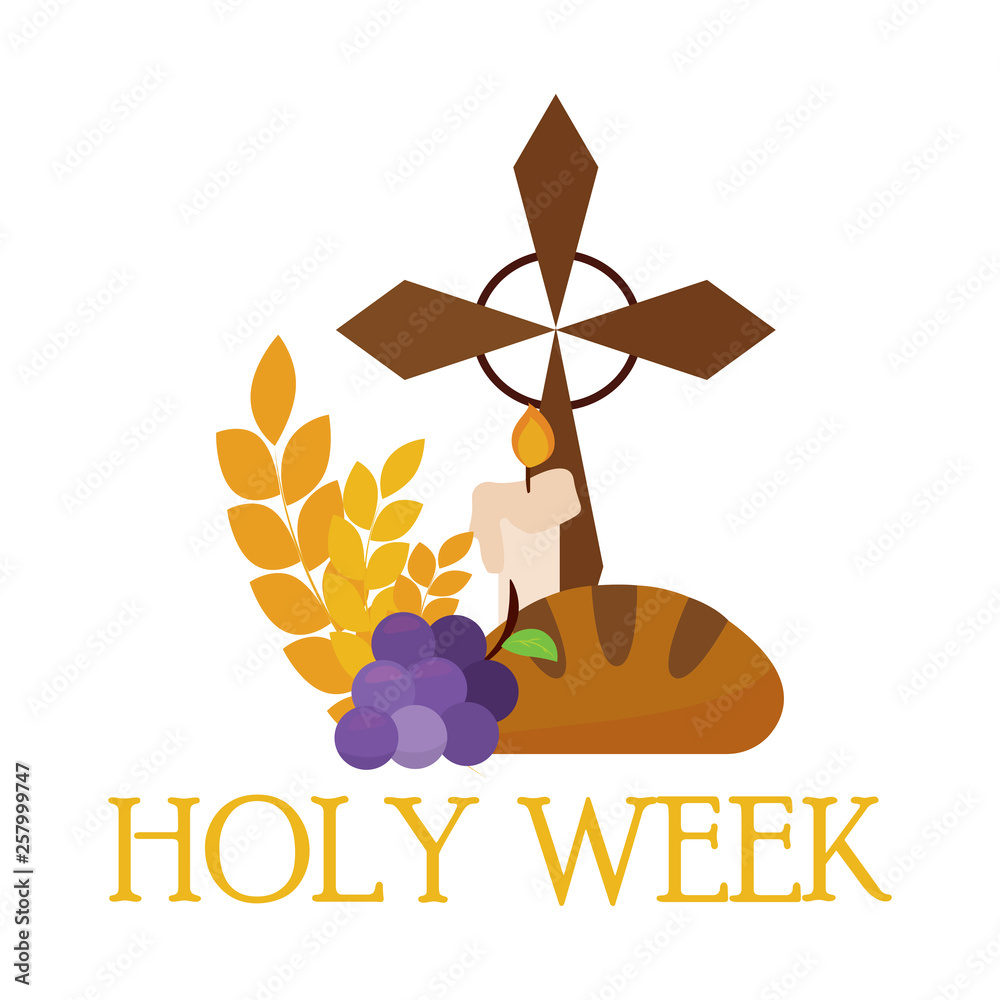 Holy week background Stock Vector | Adobe Stock