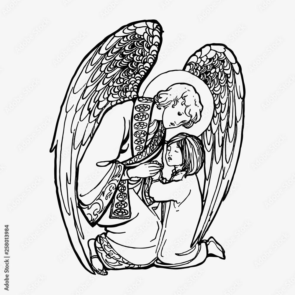 Angel Children Praying