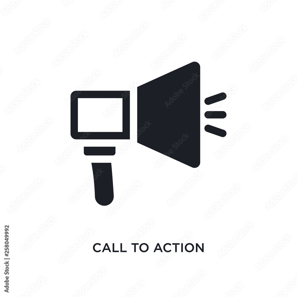 call to action isolated icon. simple element illustration from ...