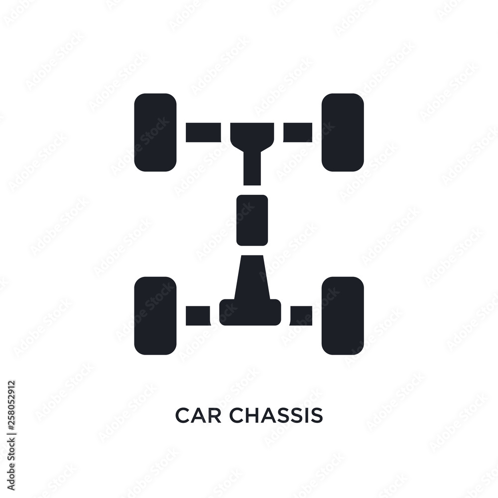 car chassis isolated icon. simple element illustration from car parts ...