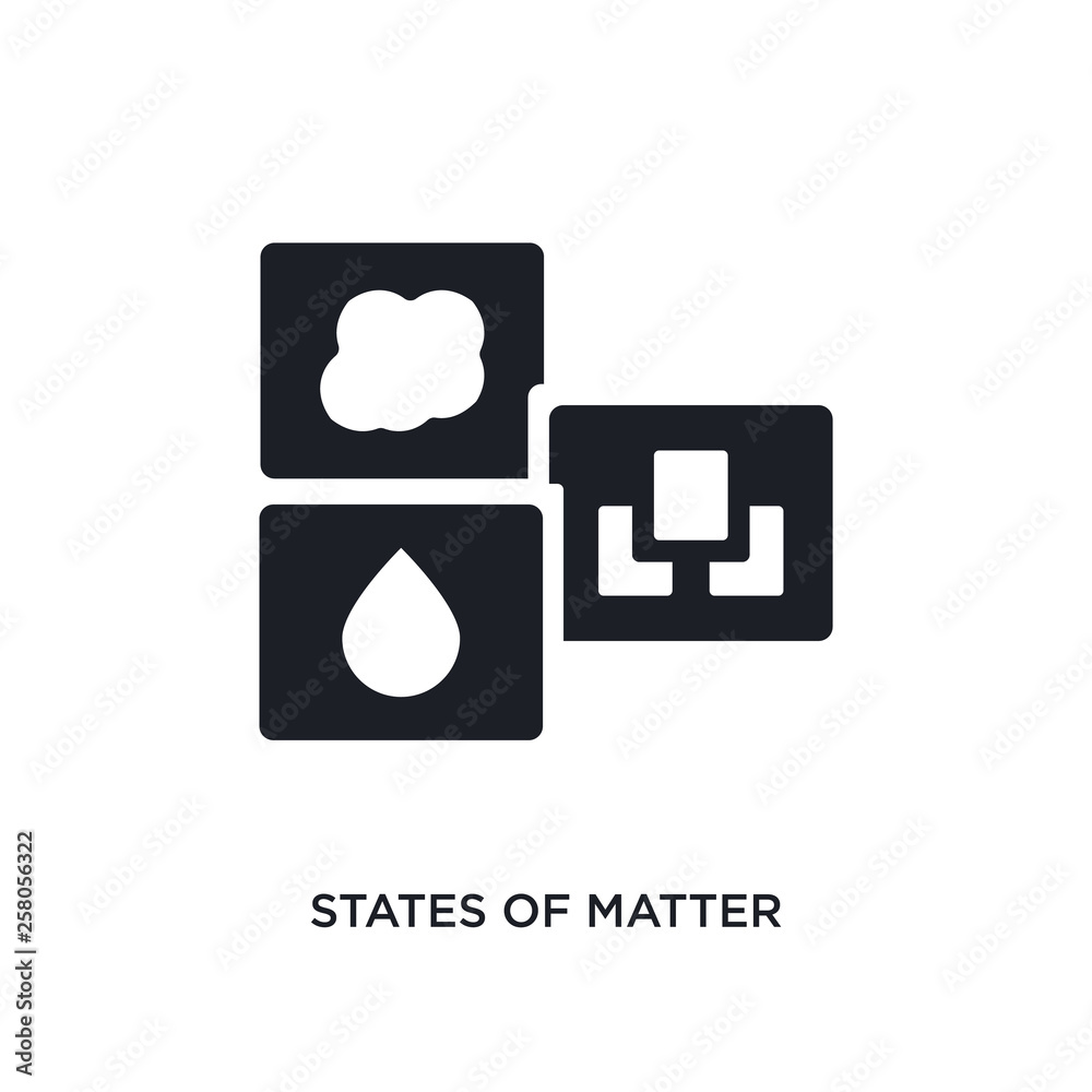 states of matter isolated icon. simple element illustration from ...