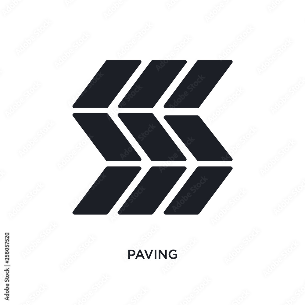 paving isolated icon. simple element illustration from construction ...