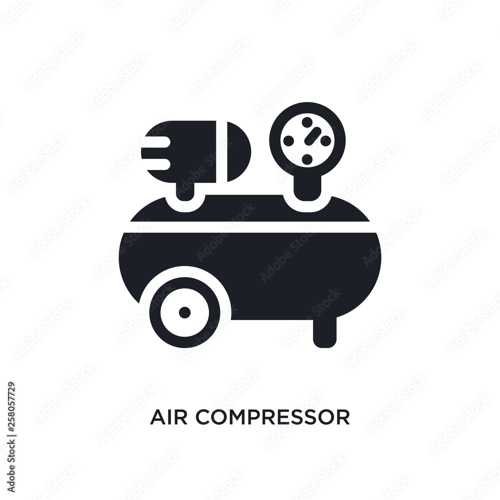 air compressor isolated icon. simple element illustration from ...