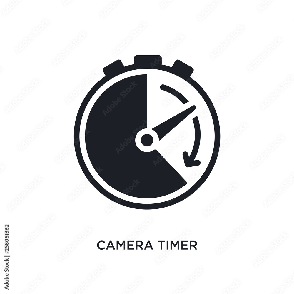 camera timer isolated icon. simple element illustration from electronic ...
