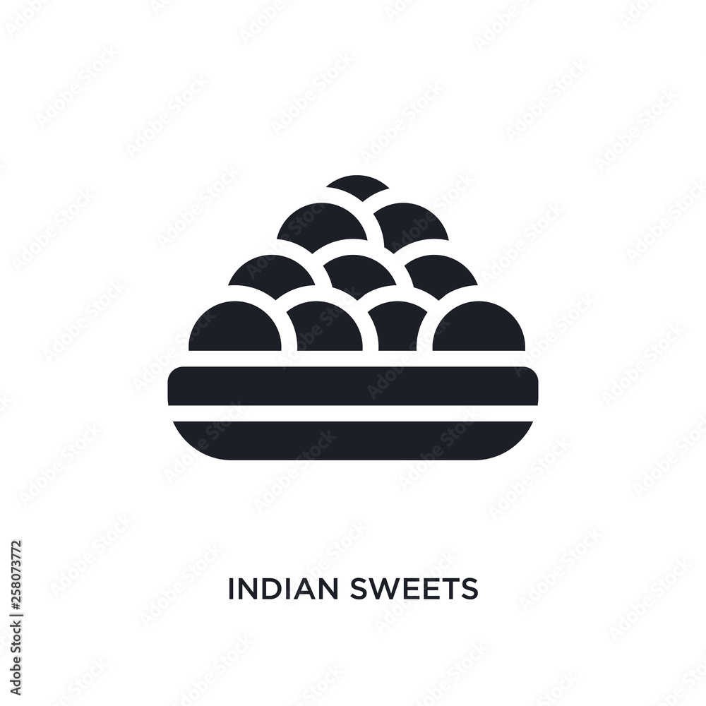 indian sweets isolated icon. simple element illustration from india ...