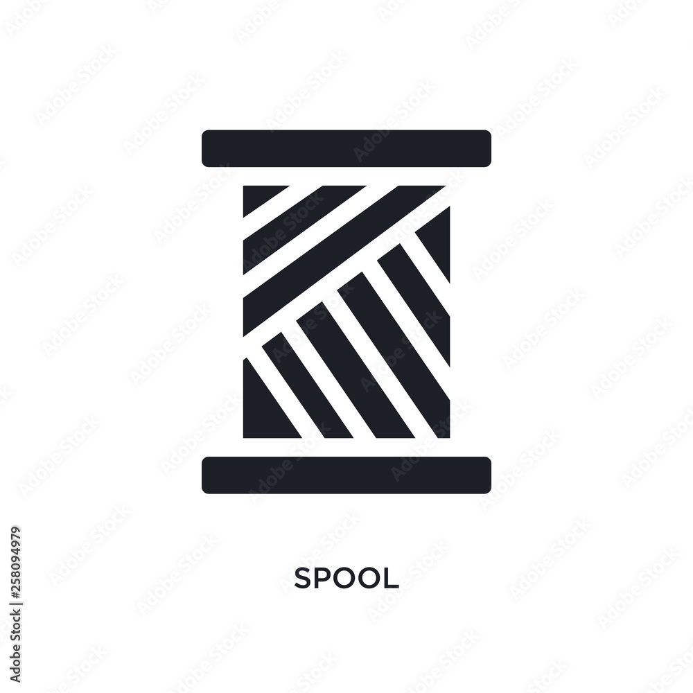 spool isolated icon. simple element illustration from sew concept icons ...