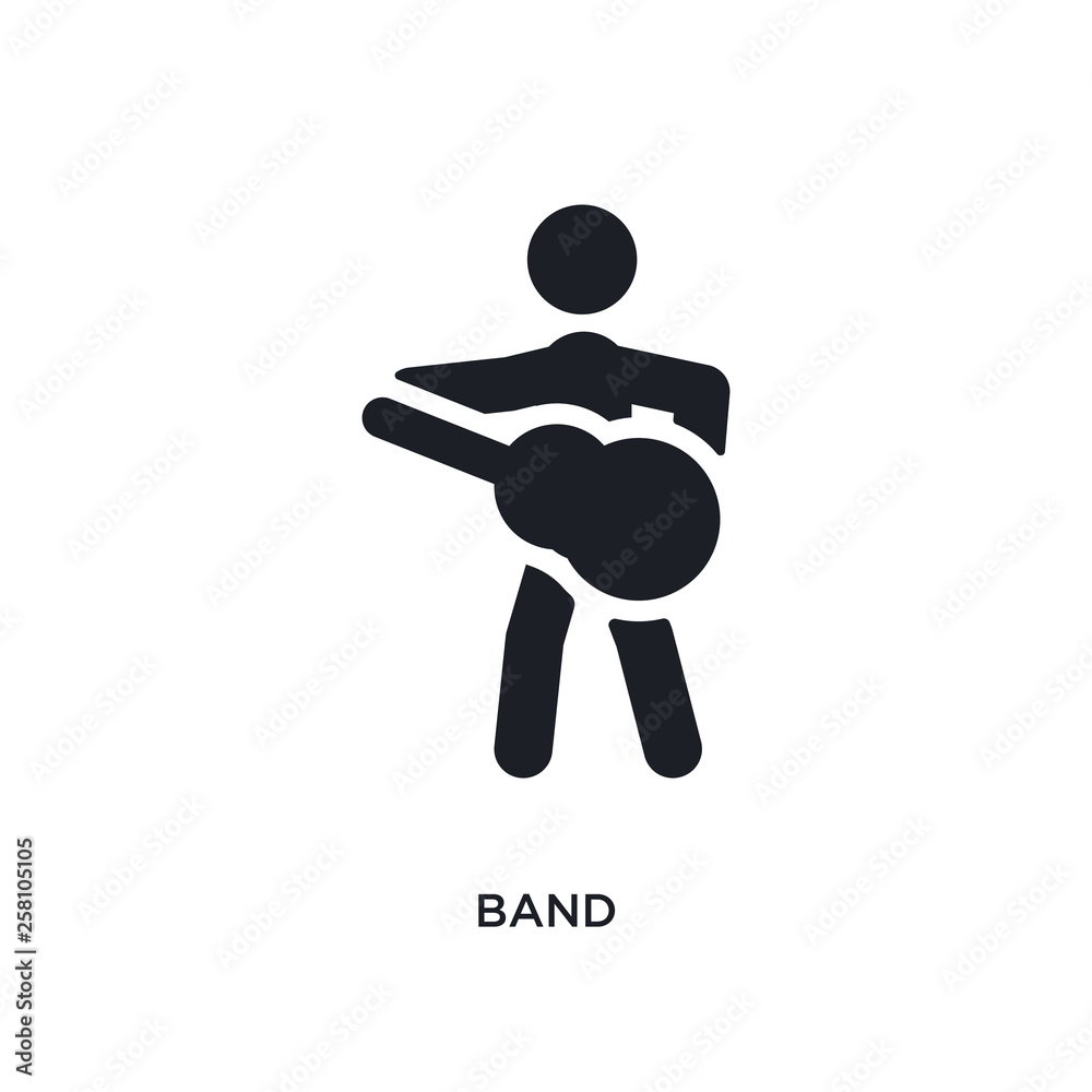 band isolated icon. simple element illustration from ultimate ...