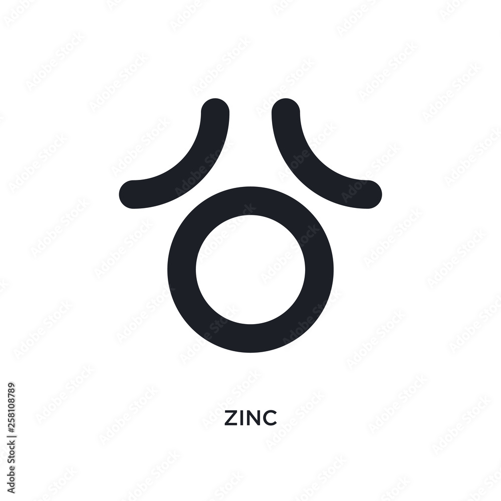 zinc isolated icon. simple element illustration from zodiac concept ...